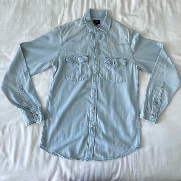 J. Crew | Shirts | J Crew Western Chambray Shirt | Poshmark
